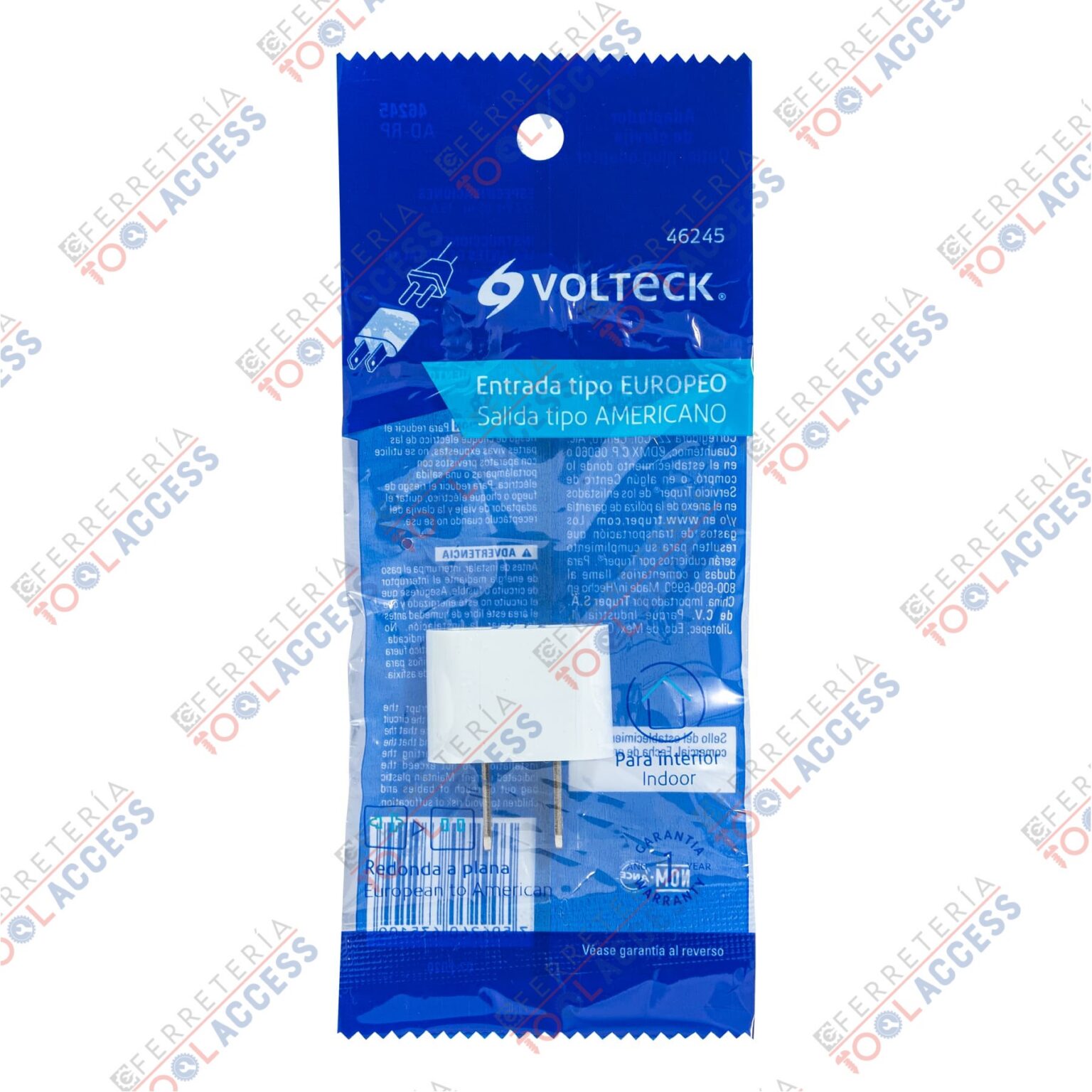 Adaptador barra redonda a plana, VOLTECK – Ferreteria Tool Access